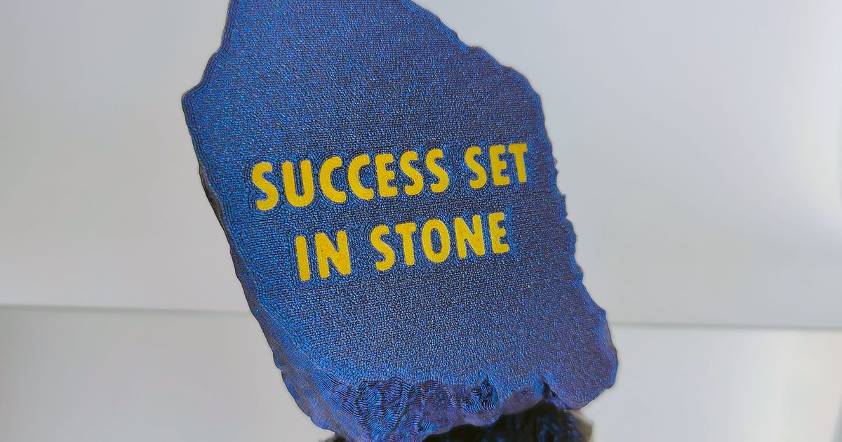 MMU Printing for Any Printer: Creating the Stone Award by Samael ...