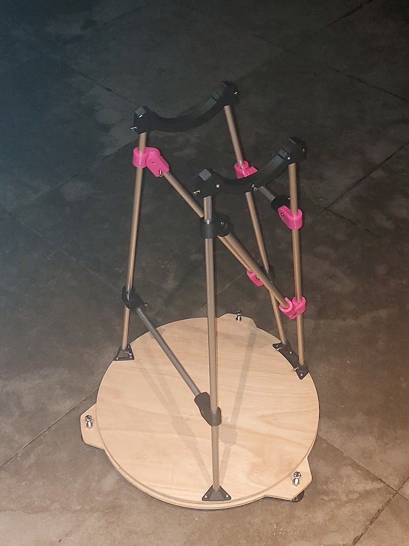 Marci's Mount - for Hadley Telescope. 1/2 inch rods with M4 hardware ...