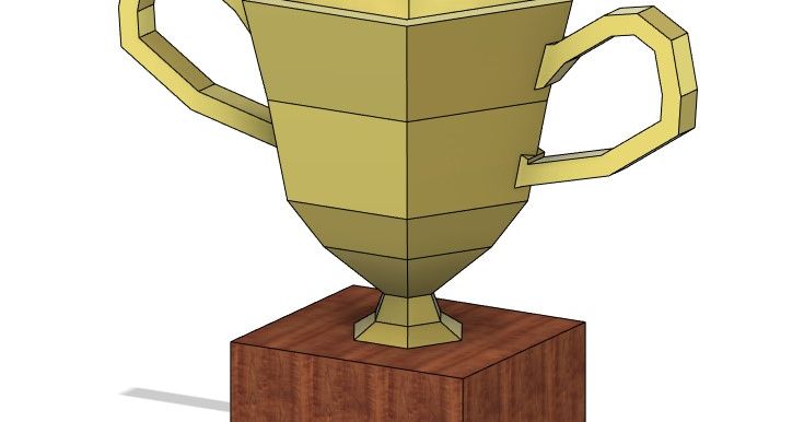 GEOMETRIC TROPHY v1 by pauserranoo1 | Download free STL model ...