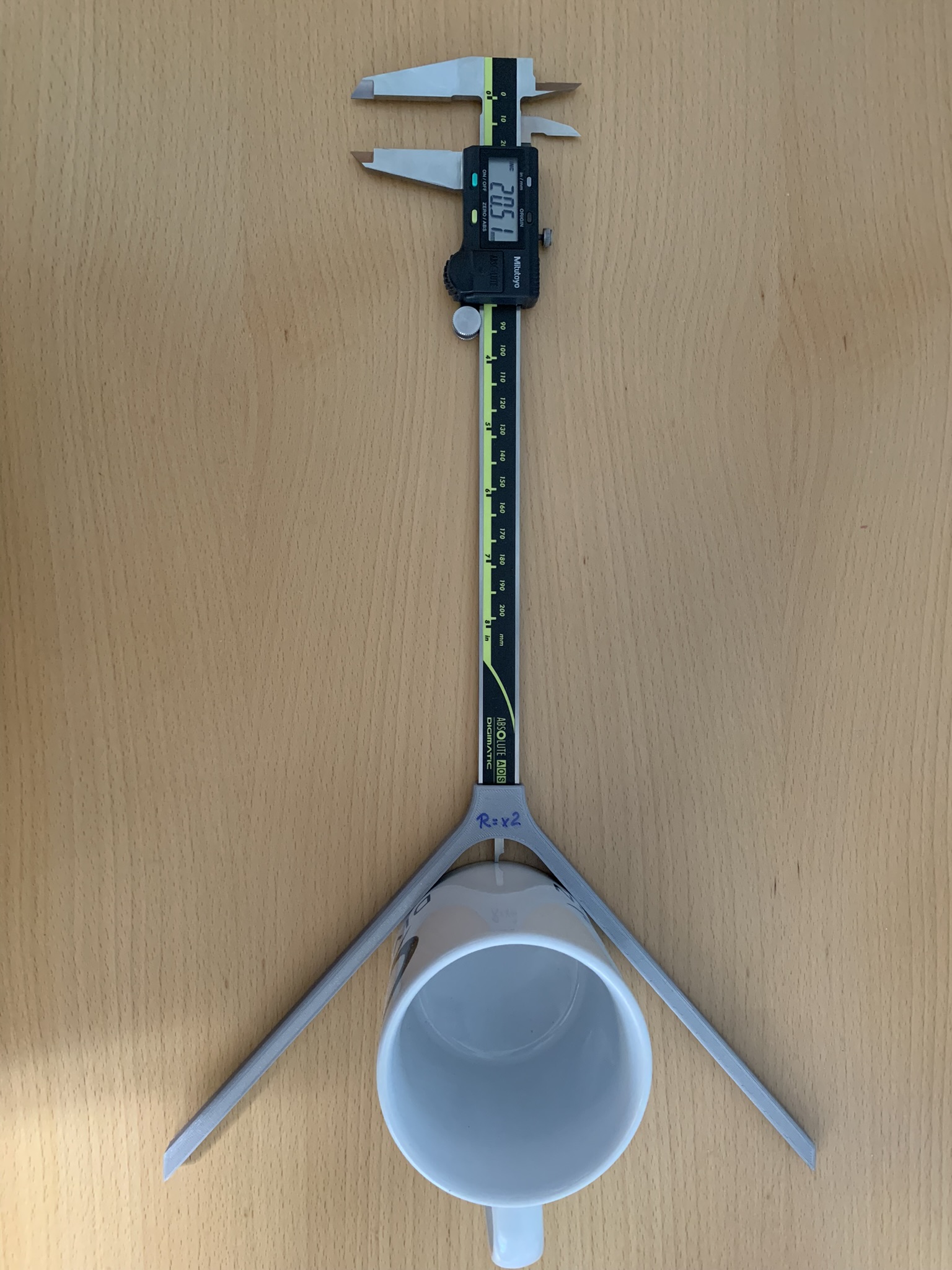 Simple 1x and 2x Radius Finder by Teraflop | Download free STL model ...