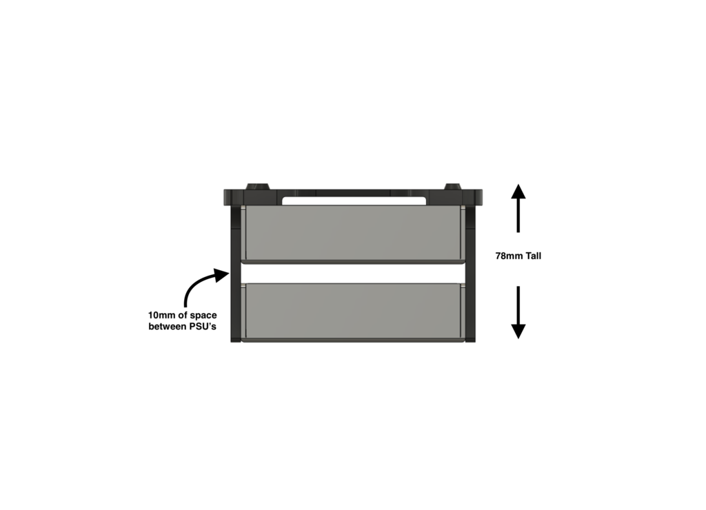 Falcon F16v4 Dual PSU Mount by Derik Whittaker | Download free STL model | Printables.com