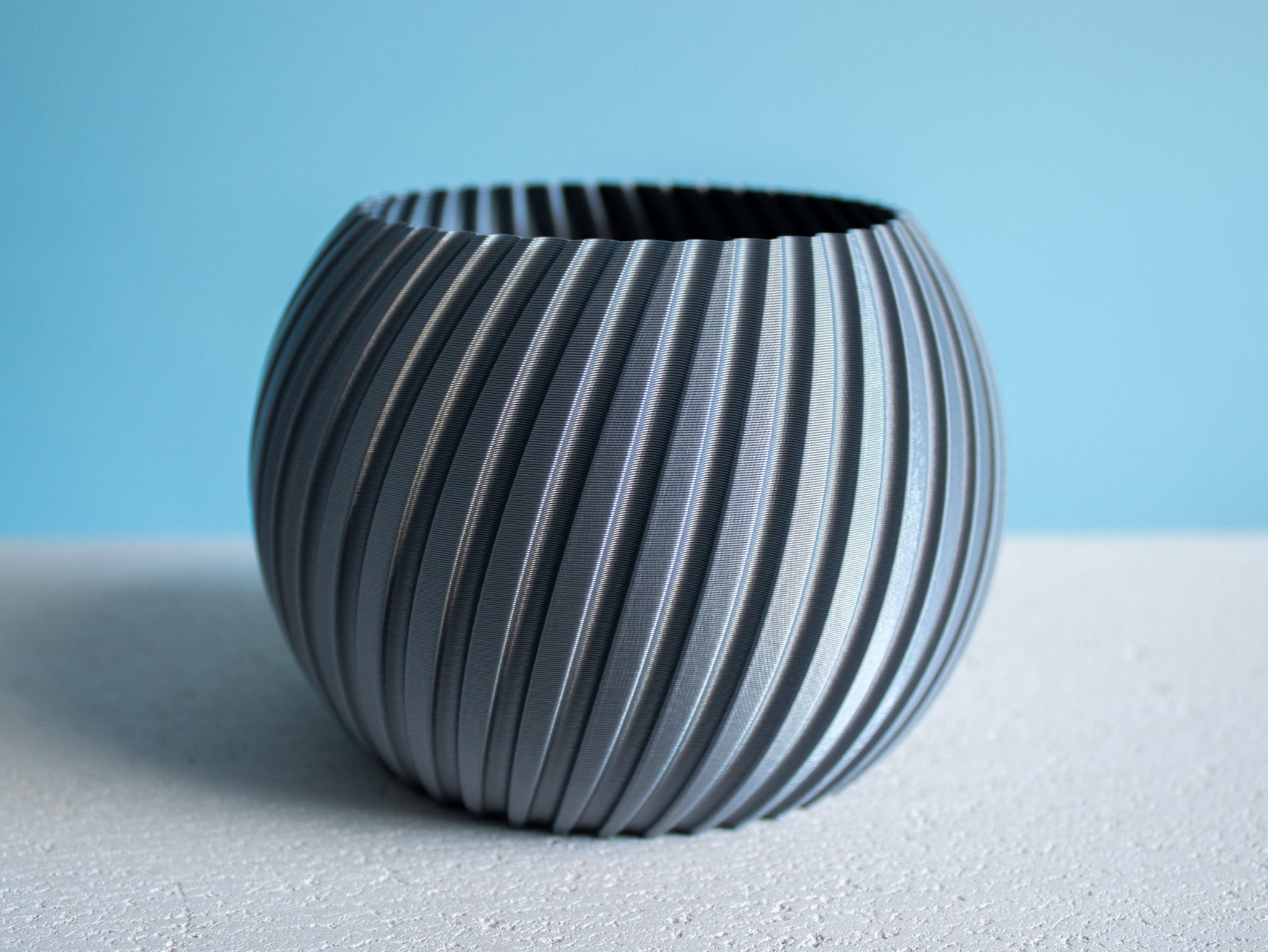 Sphere Planter Striped - (Vase Mode) by Slimprint | Download free STL ...