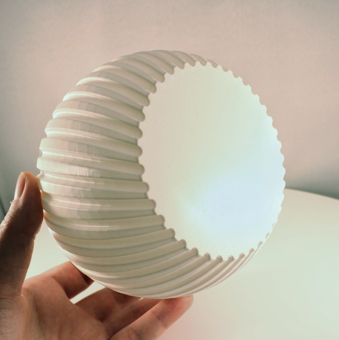 Sphere Planter Striped - (Vase Mode) by Slimprint | Download free STL ...