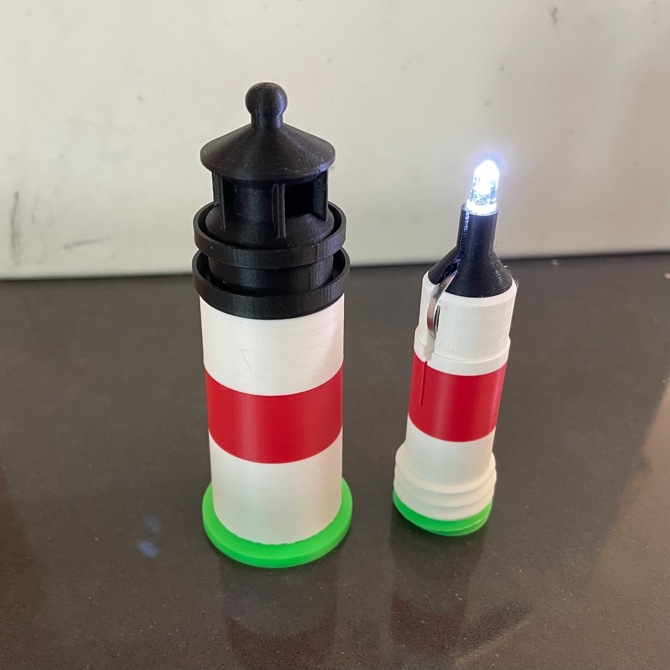 LED Lighthouse 45 RPM Adapter by illegible | Download free STL model ...