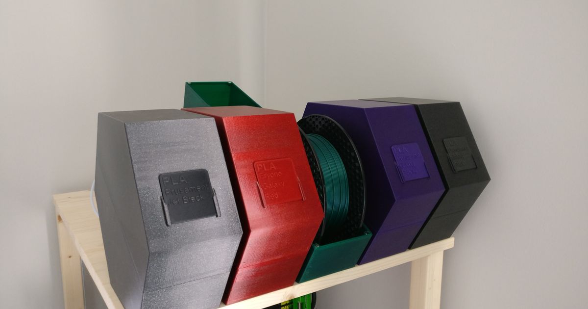 Filament Drybox for Auto-Rewind Spool Holder by CMF | Download free STL ...