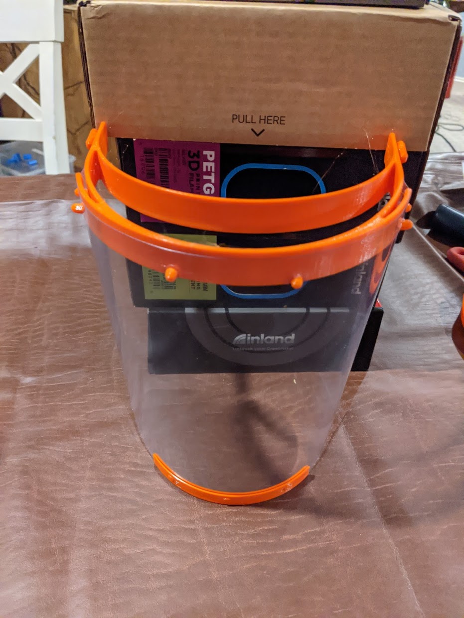 Prusa Pro Face Shield for thin plastic (0.25mm) by tommck | Download ...