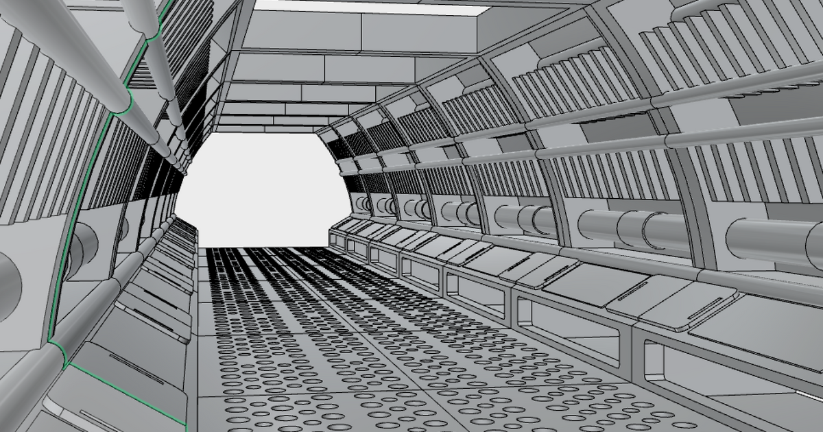 Jefferies tube for infinity mirror by davedarko | Download free STL ...