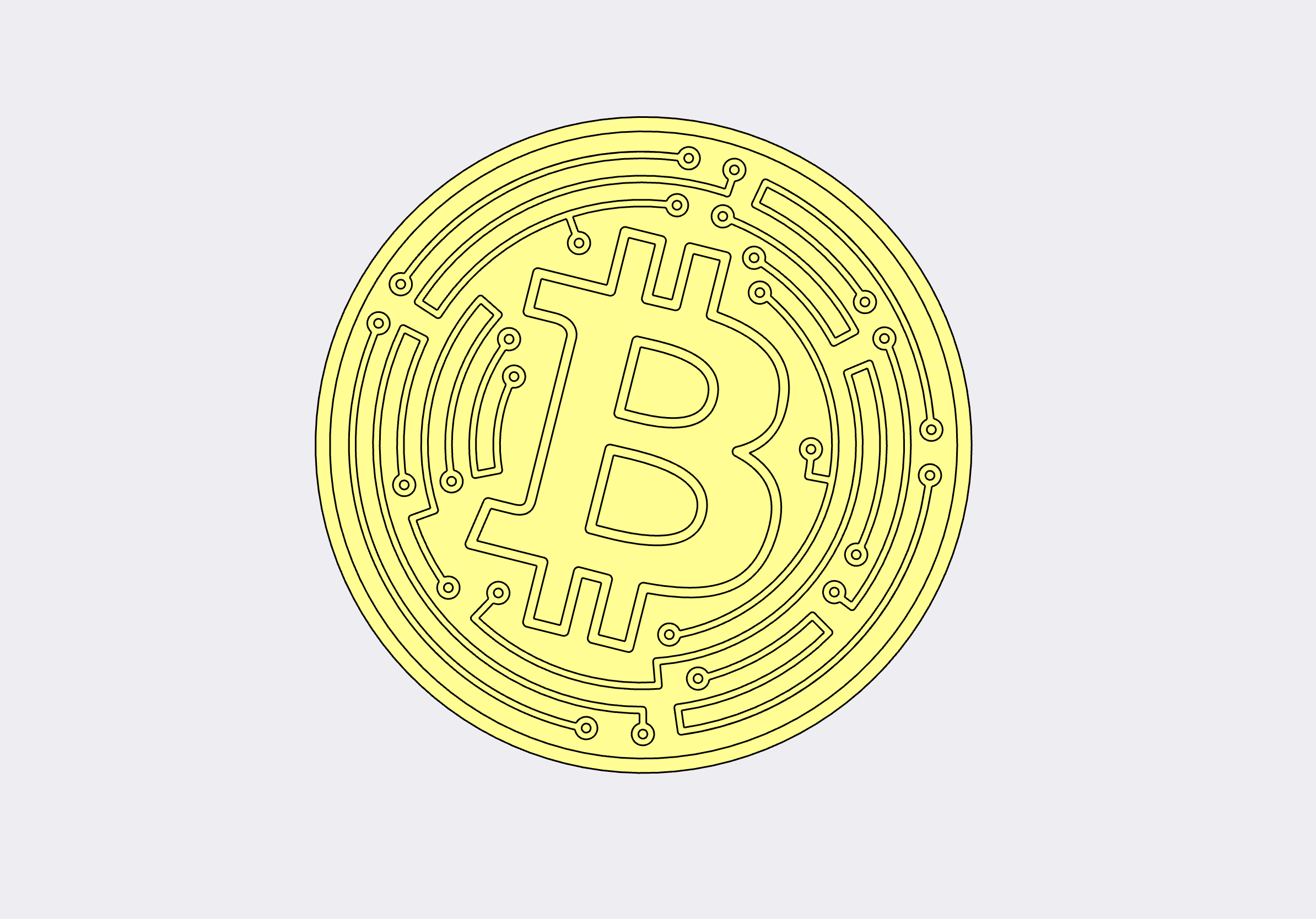 Improved Bitcoin Design by pixelada | Download free STL model ...