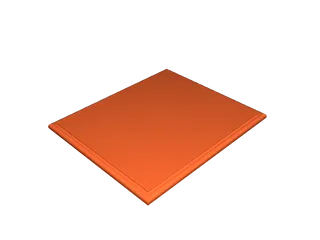 Plaque Plate (Basic) by Rithm3D | Download free STL model | Printables.com