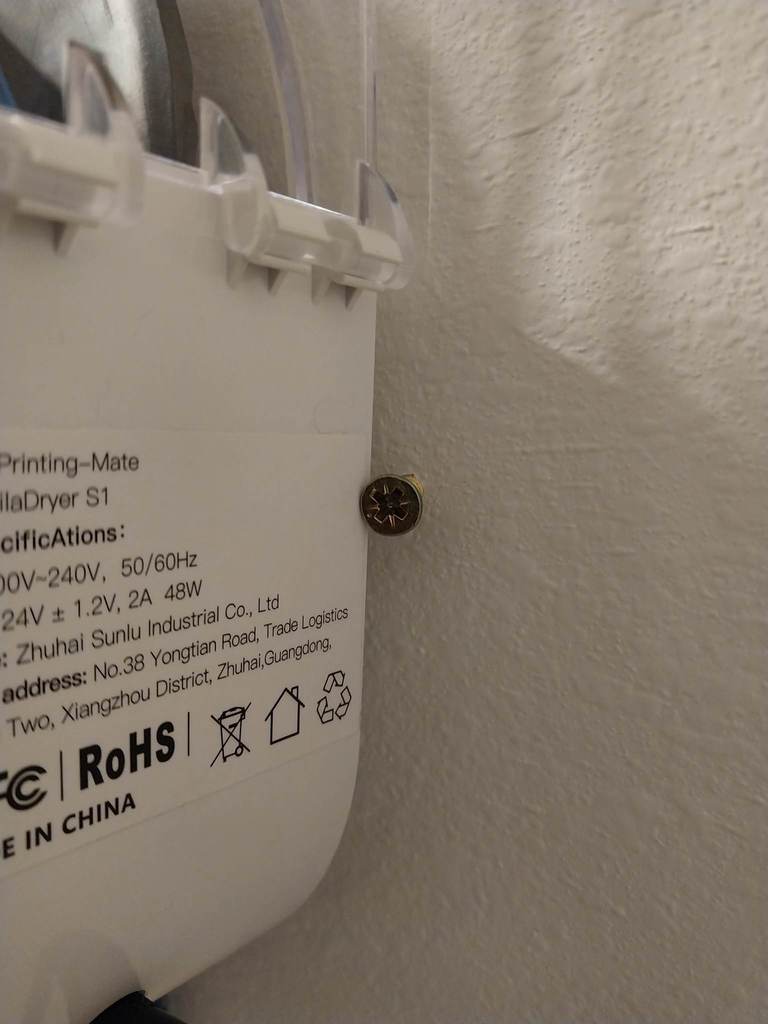 SUNLU Filament Dryer Box S1 - Simple Wall Mount Brackets by shuylife ...