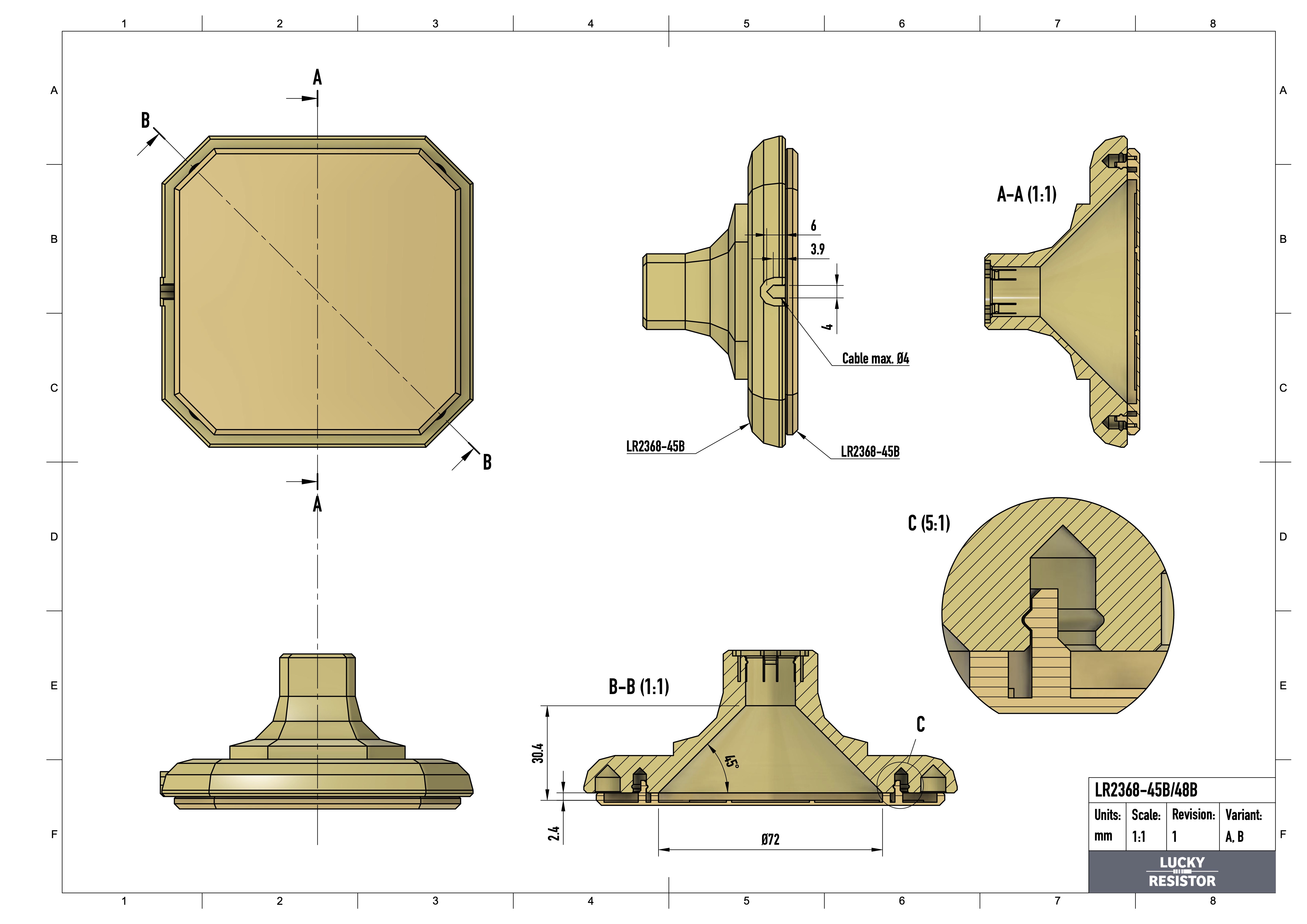 The Modular Lantern Frame, Lid, Pole and Foundation - Low Poly Design ...