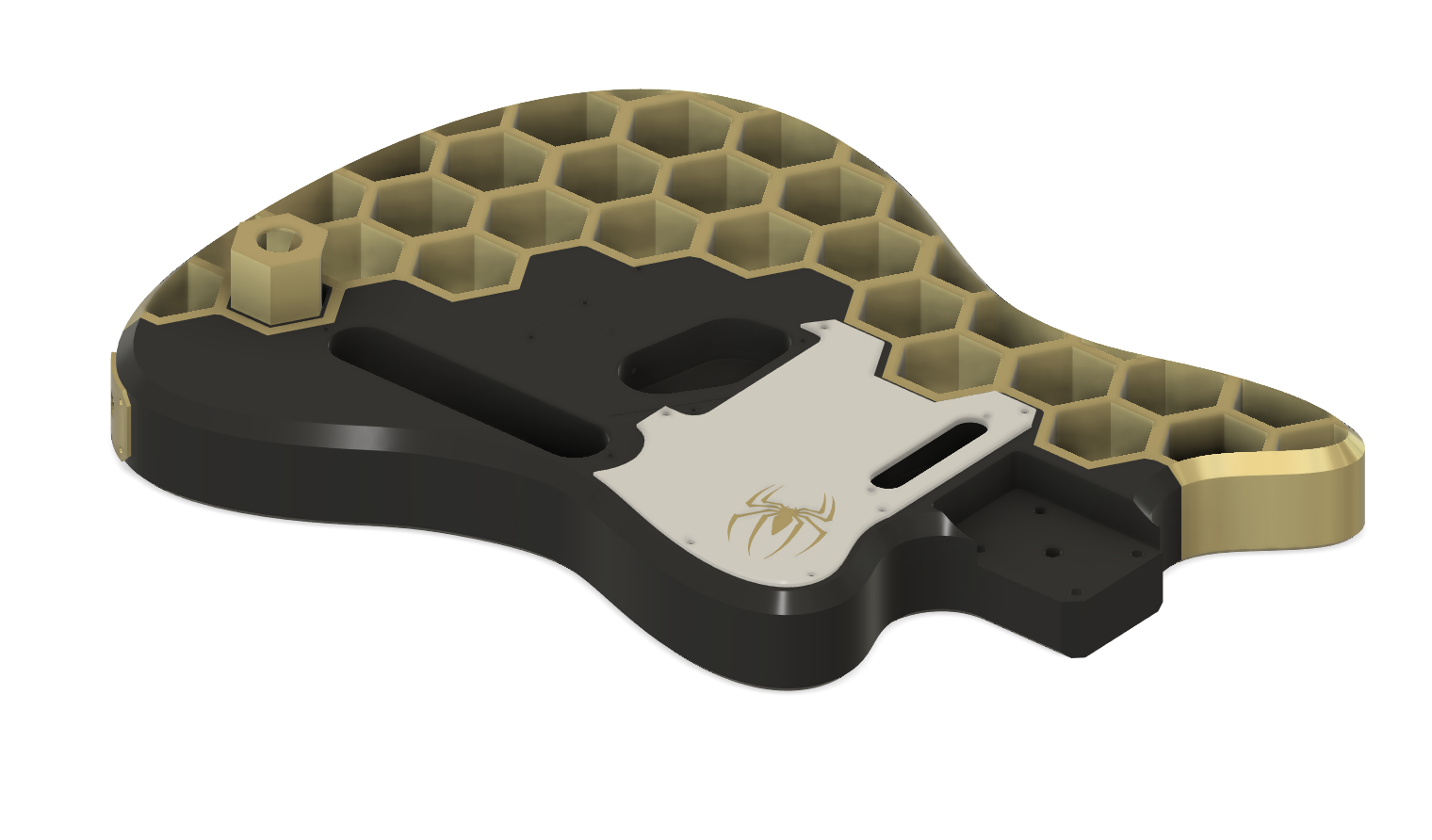 Prusacaster Spider PickGuard by karakamil | Download free STL model ...