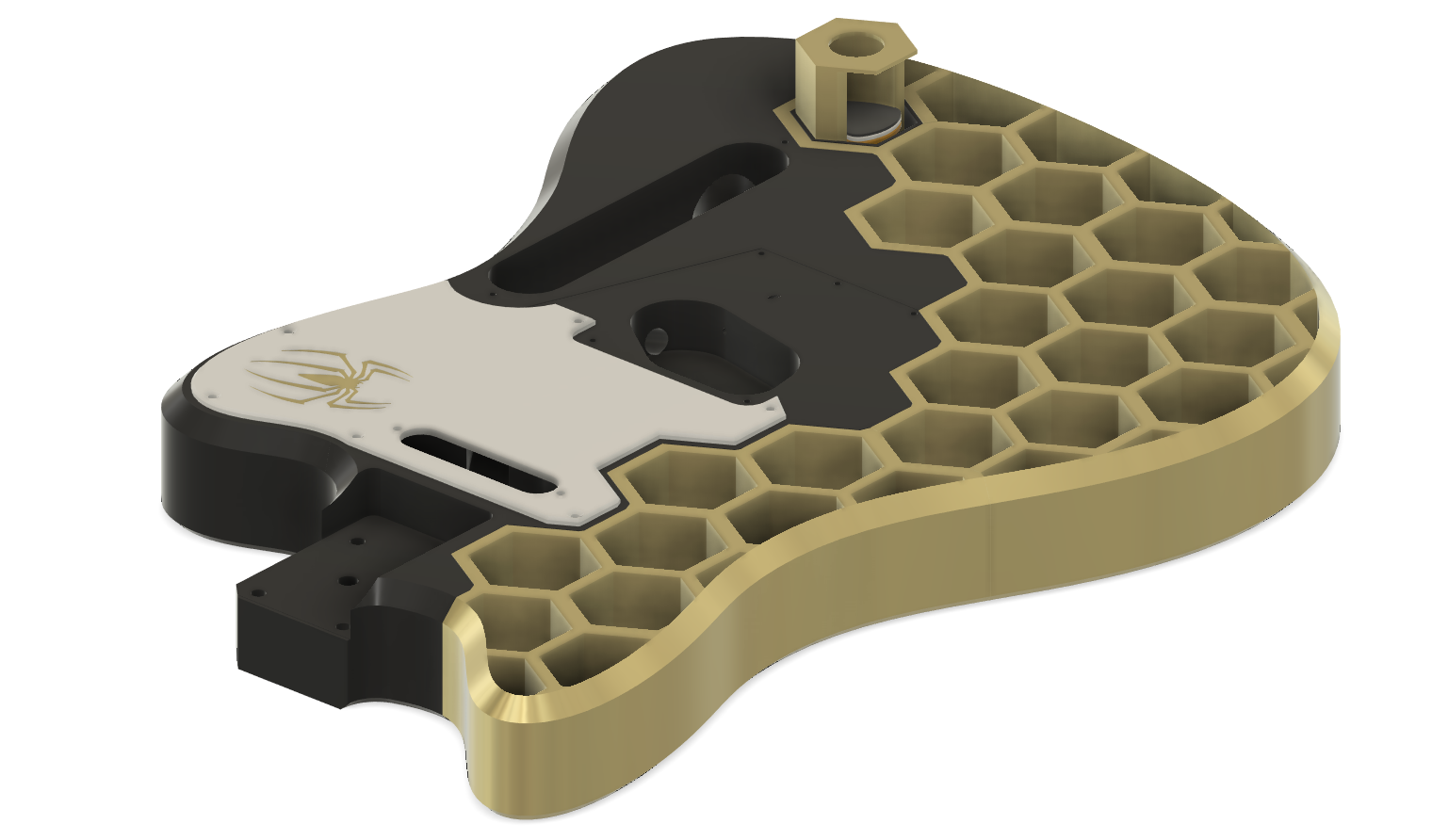 Prusacaster Spider PickGuard by karakamil | Download free STL model ...