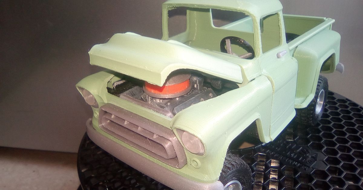 Chevy Truck Toy - Engine by Si1verEag1e | Download free STL model ...