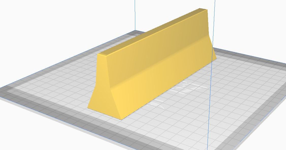 Jersey barrier by Beanz | Download free STL model | Printables.com