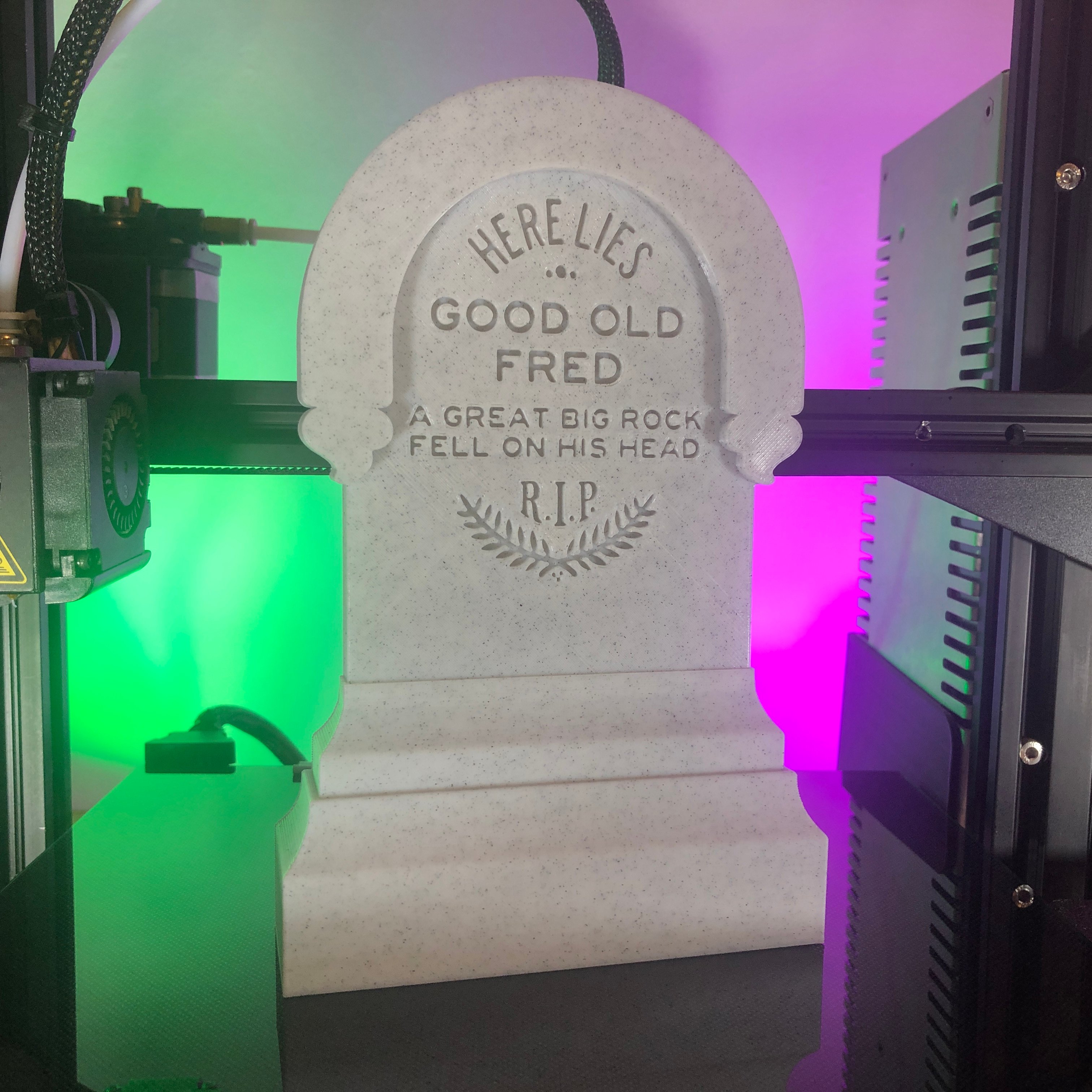 Haunted Mansion "GOOD OLD FRED" Tombstone by John | Download free STL ...
