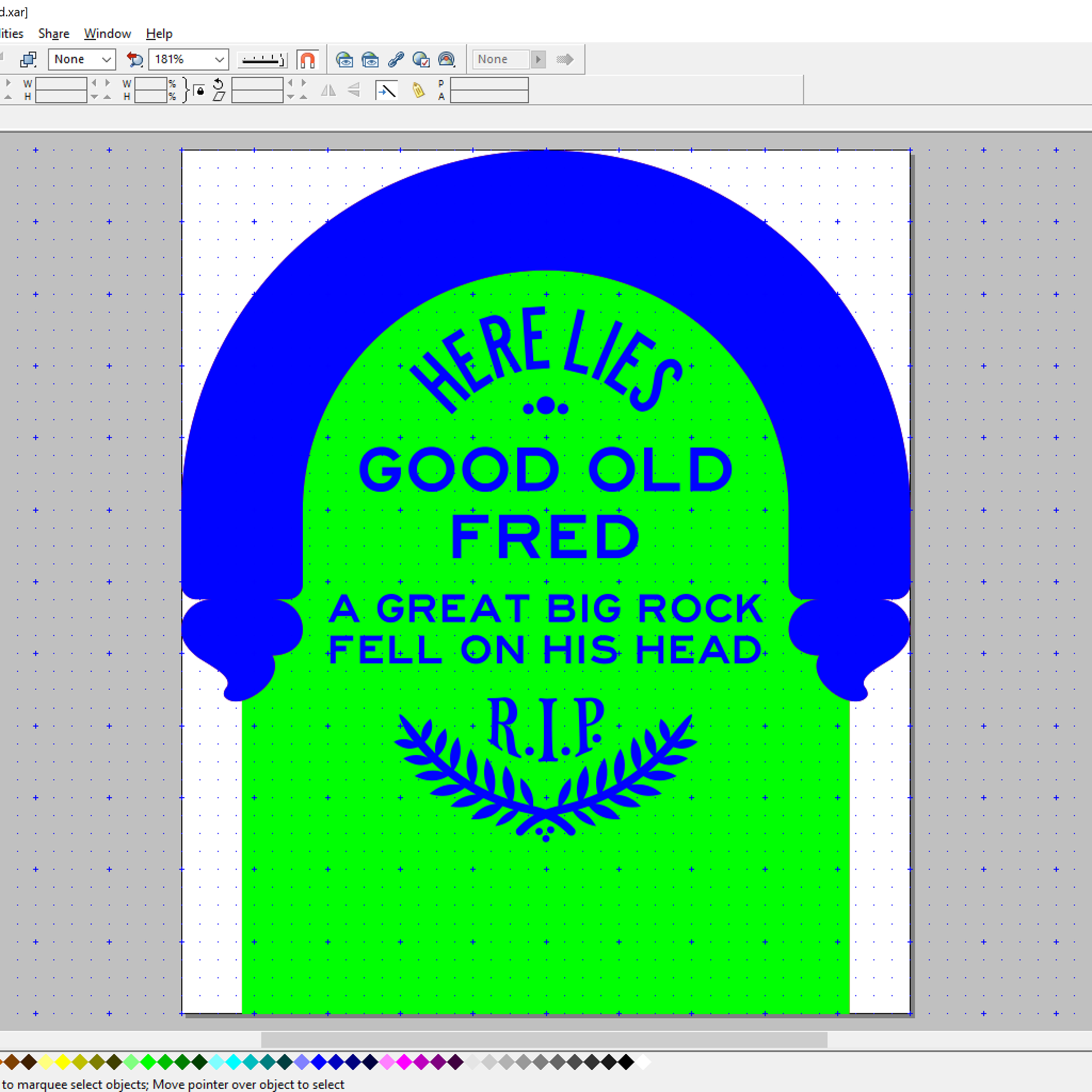 Haunted Mansion "GOOD OLD FRED" Tombstone by John | Download free STL ...