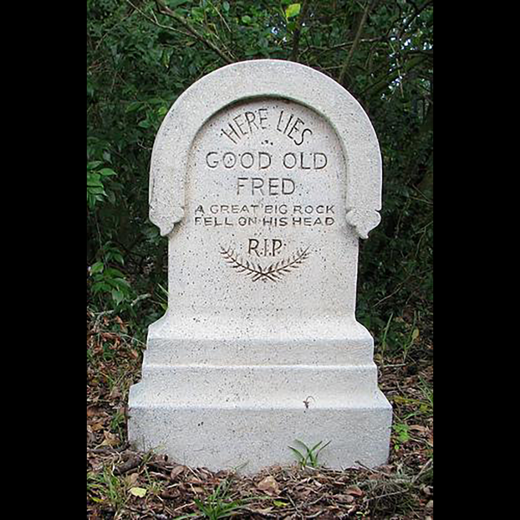 Haunted Mansion "GOOD OLD FRED" Tombstone by John | Download free STL ...