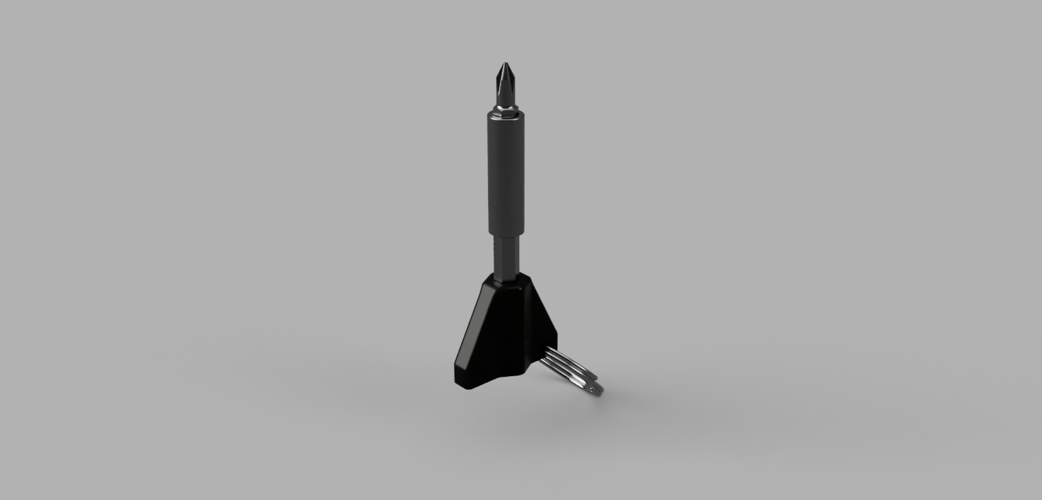 Keychain micro screwdriver 1/4" & 1/8" by athome128 | Download free STL ...