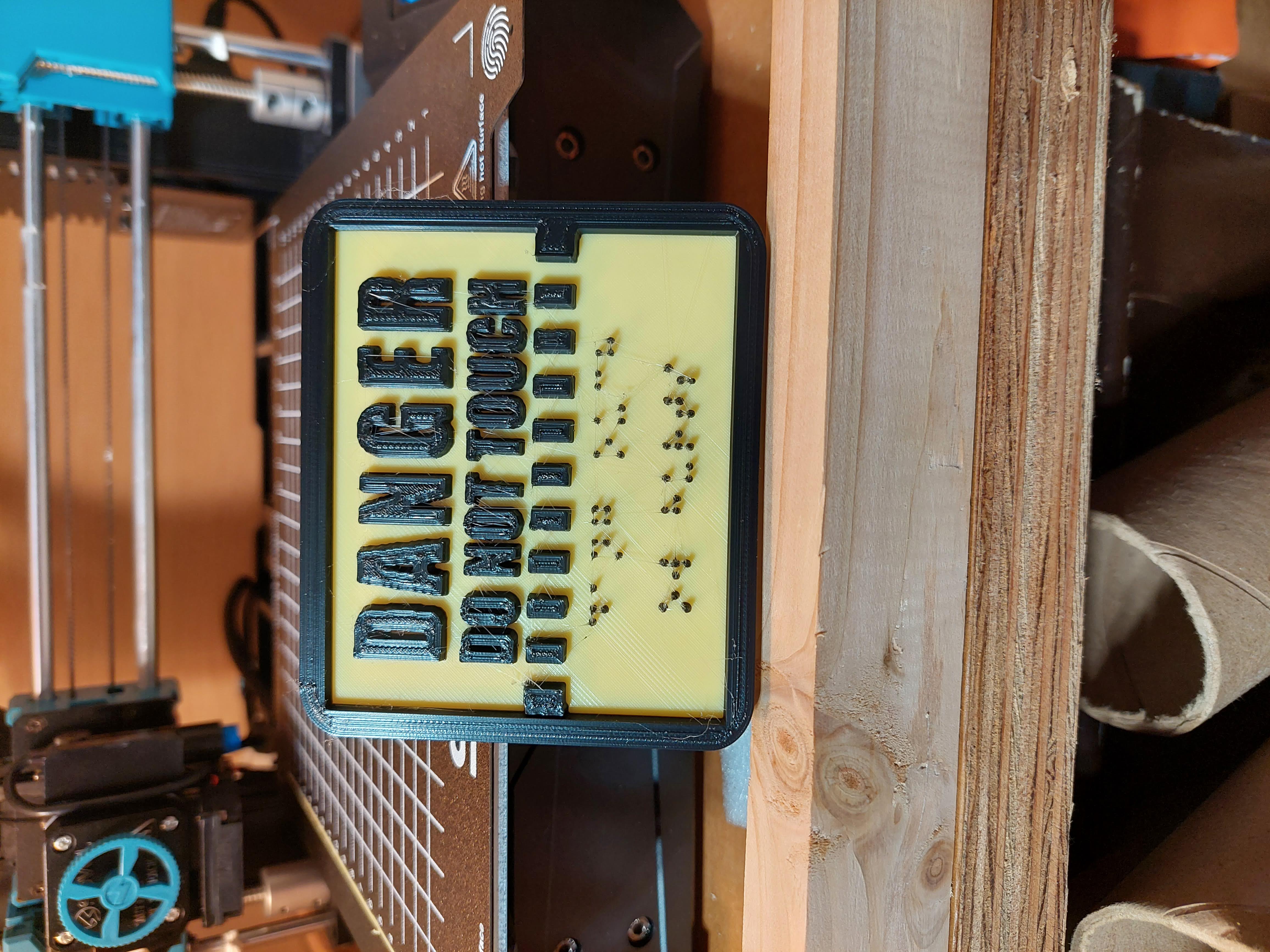 "Do Not Touch" sign by Glenn Brockett | Download free STL model ...