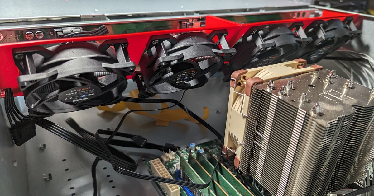 Inter-Tech 4U-4408 Disk fanshroud by Jan | Download free STL model ...