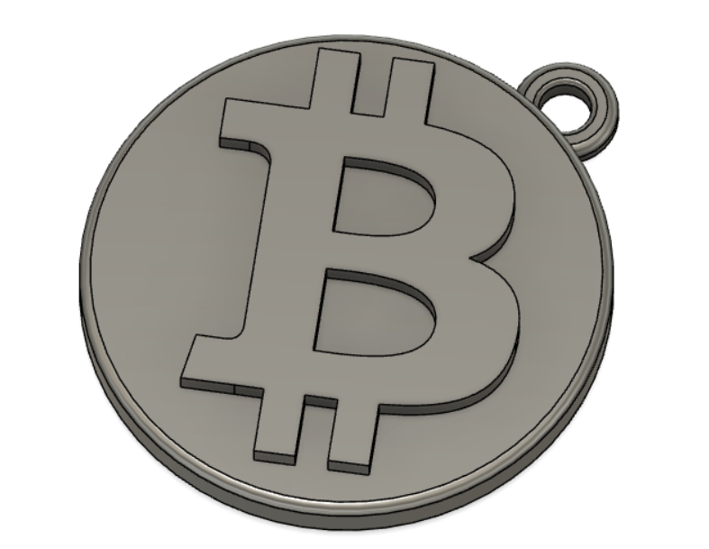 Bitcoin Keychain by Epic3d | Download free STL model | Printables.com