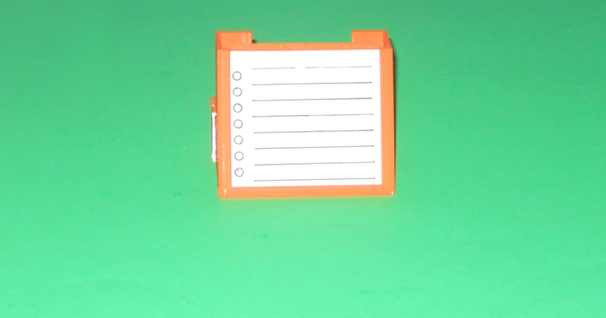 Half Index Card To-do List by ctheroux | Download free STL model ...