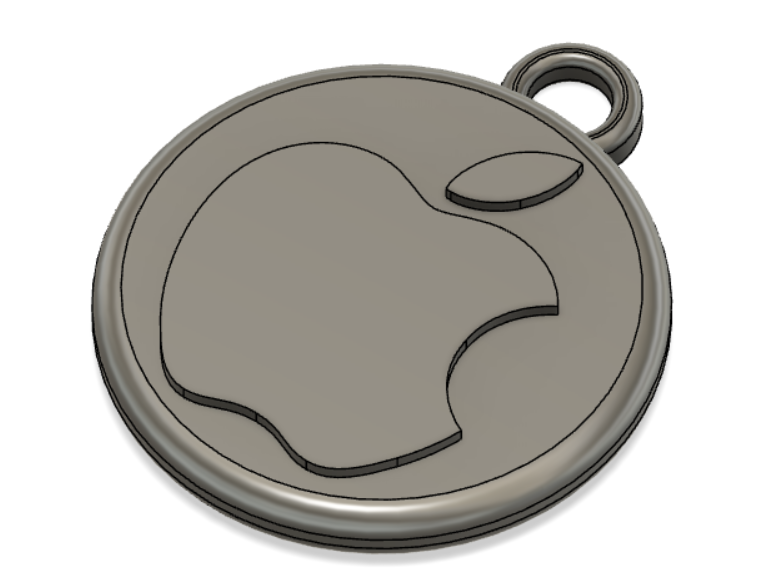 Apple Keychain by Epic3d | Download free STL model | Printables.com Apple Keychain by Epic3d | Download free STL model | Printables.com