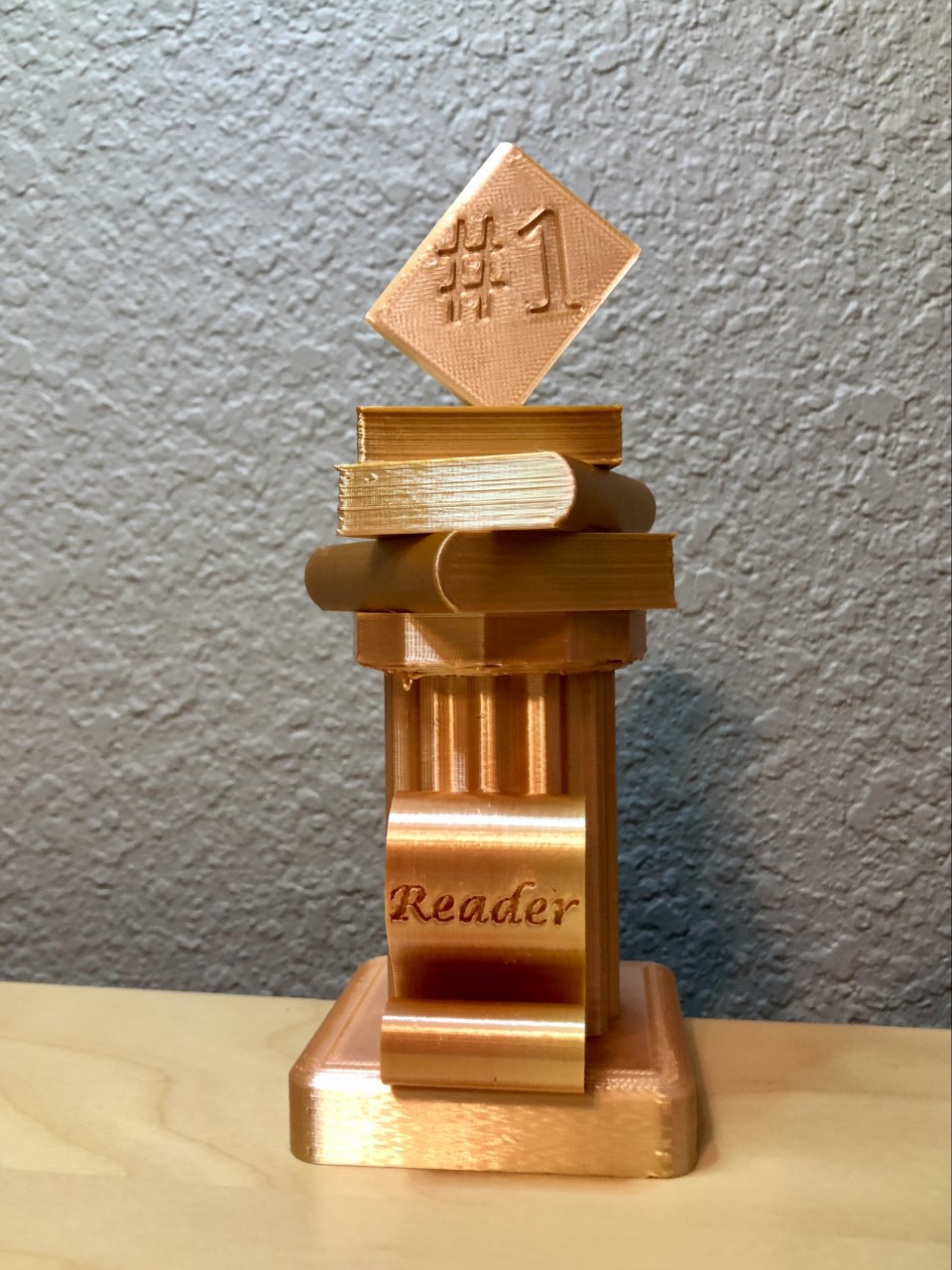 #1 Reader Trophy by FlameKitty | Download free STL model | Printables.com