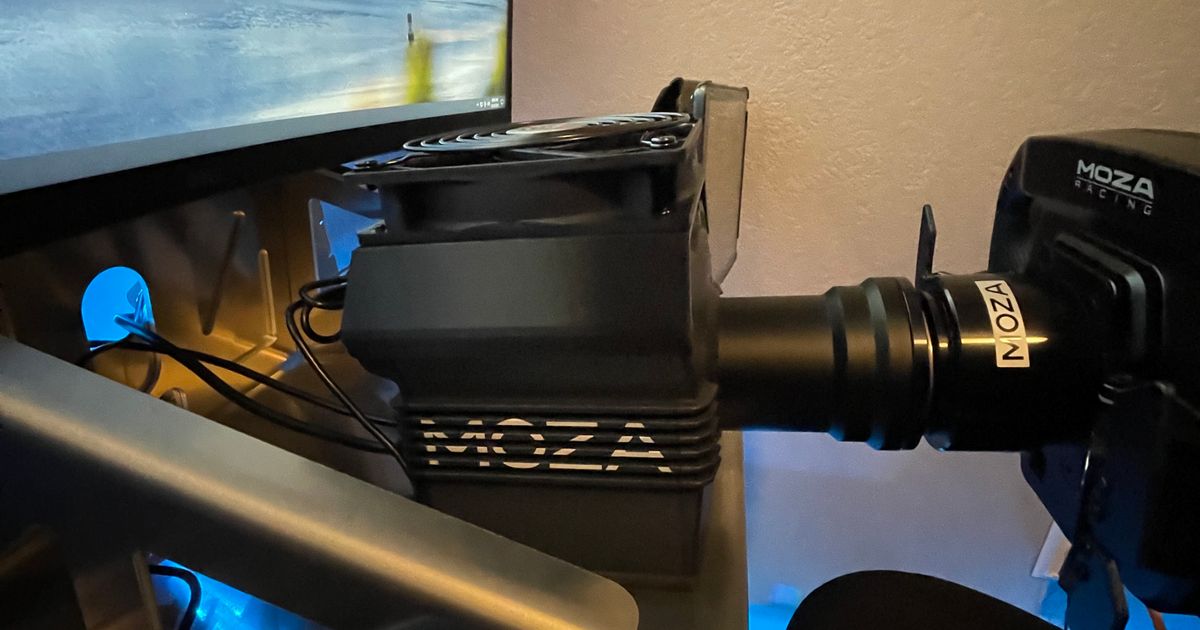 120mm Fan mount for the Moza R9 by Crispy Bearcon | Download free STL ...