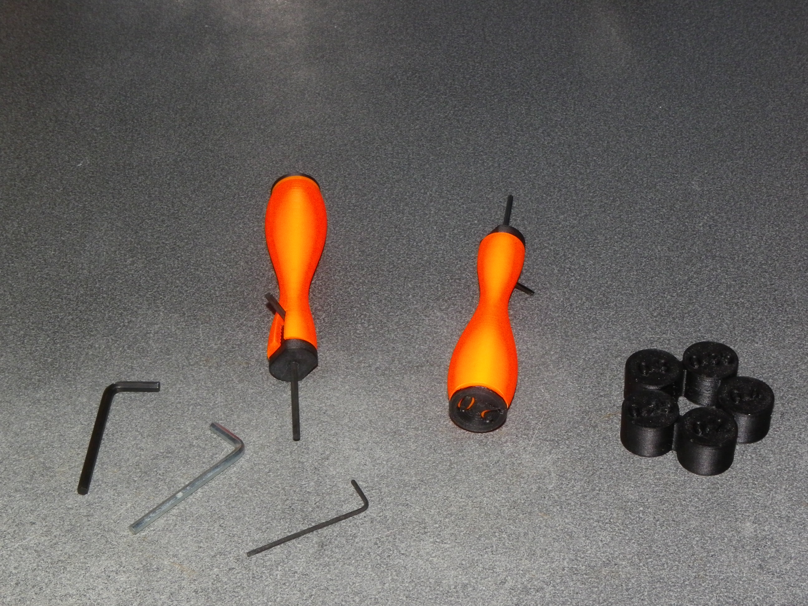 Print in place allen key / hex key handle with rotating top od autora ...