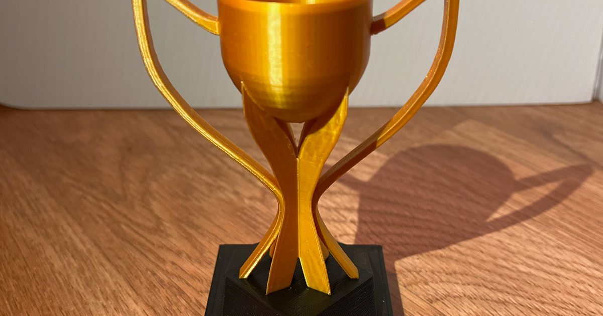Golden Championship Trophy cup by JakeFromStateFarm | Download free STL ...