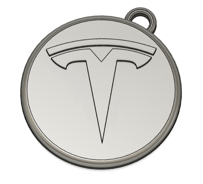 Tesla Keychain by Epic3d | Download free STL model | Printables.com