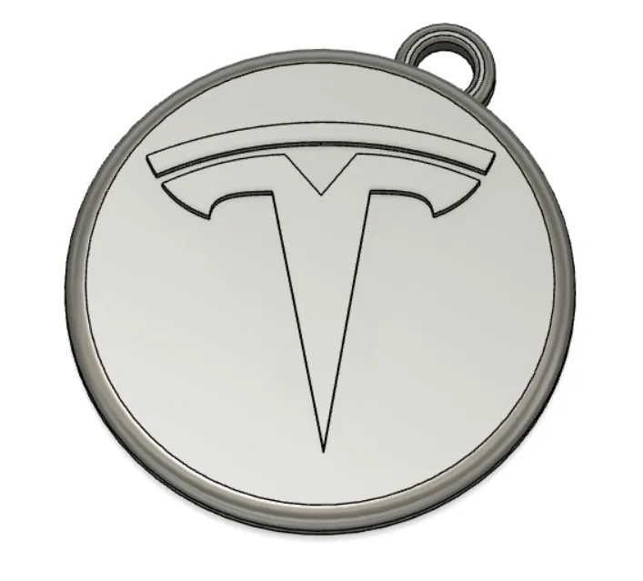 Tesla Keychain by Epic3d | Download free STL model | Printables.com