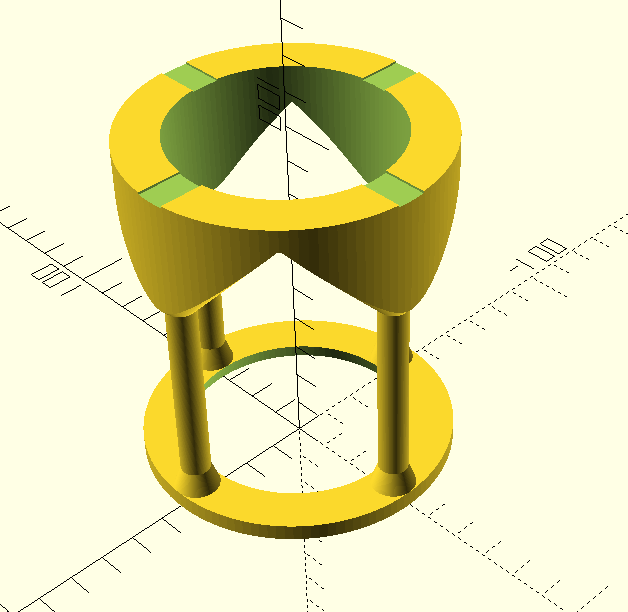 Custom Sized Inverted Bottle Holder by Don English | Download free STL ...