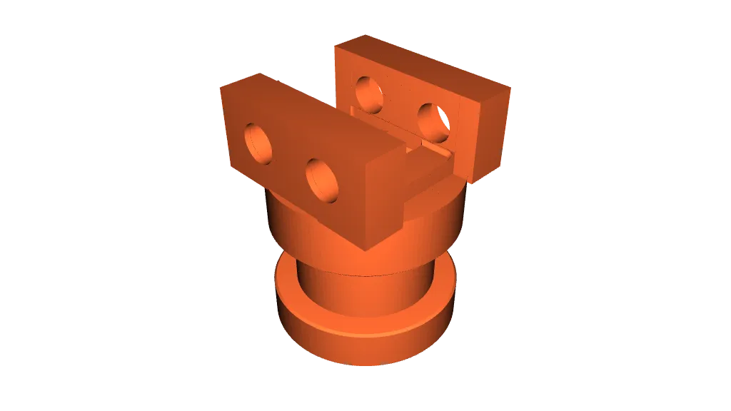 V6 style groove mount adapter for Bambu hotend by Blockatiel | Download ...