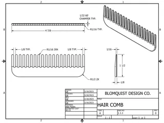 Hair Comb by Gunnski | Download free STL model | Printables.com