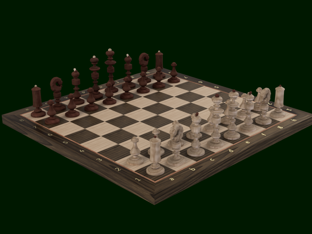 Austrian Biedermeier Coffeehouse Chess Set by Jeff Burton | Download ...