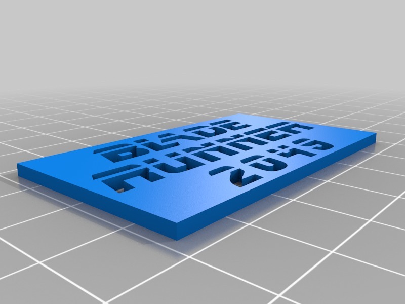Blade Runner 2049 Plaque by Mike Thomas | Download free STL model ...
