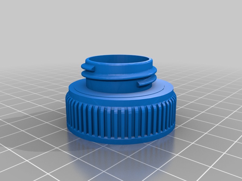 Milk jug lid to water bottle lid adapter by Mike Thomas | Download free ...