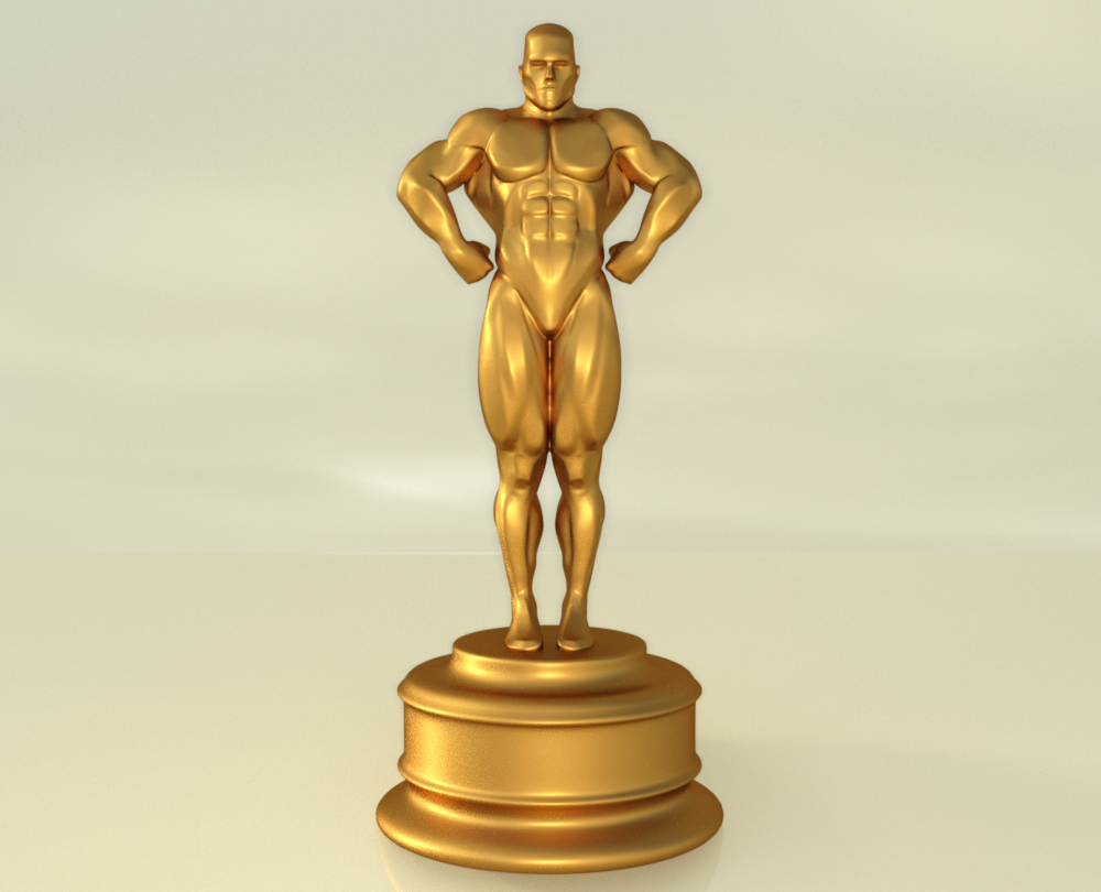 Bodybuilding Trophy by Dirac Arts | Download free STL model ...