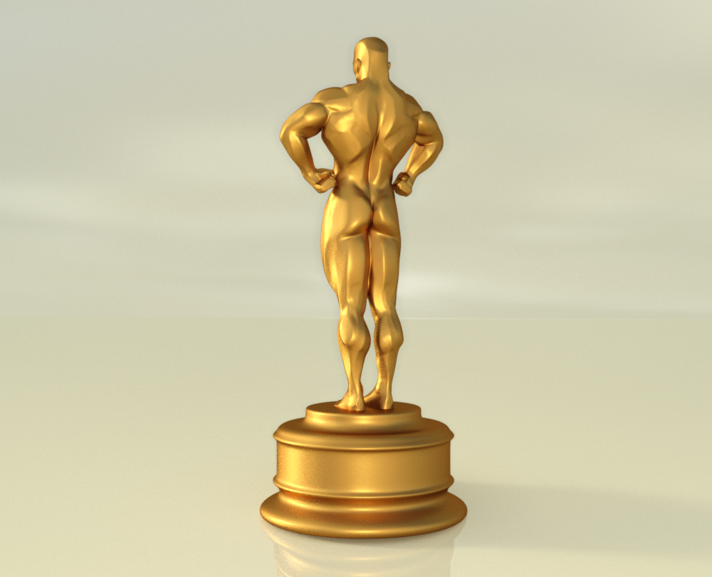 Bodybuilding Trophy by Dirac Arts | Download free STL model ...