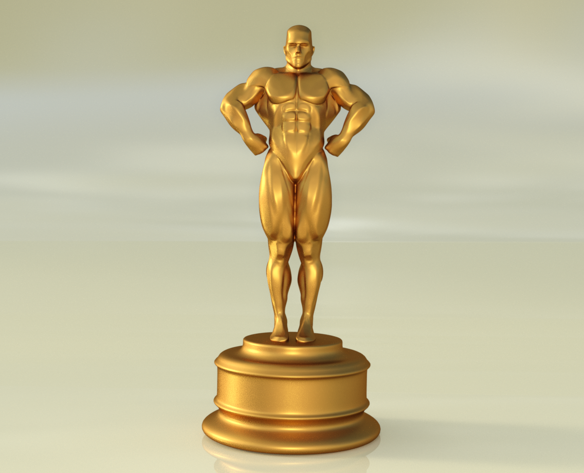 Bodybuilding Trophy by Dirac Arts | Download free STL model ...