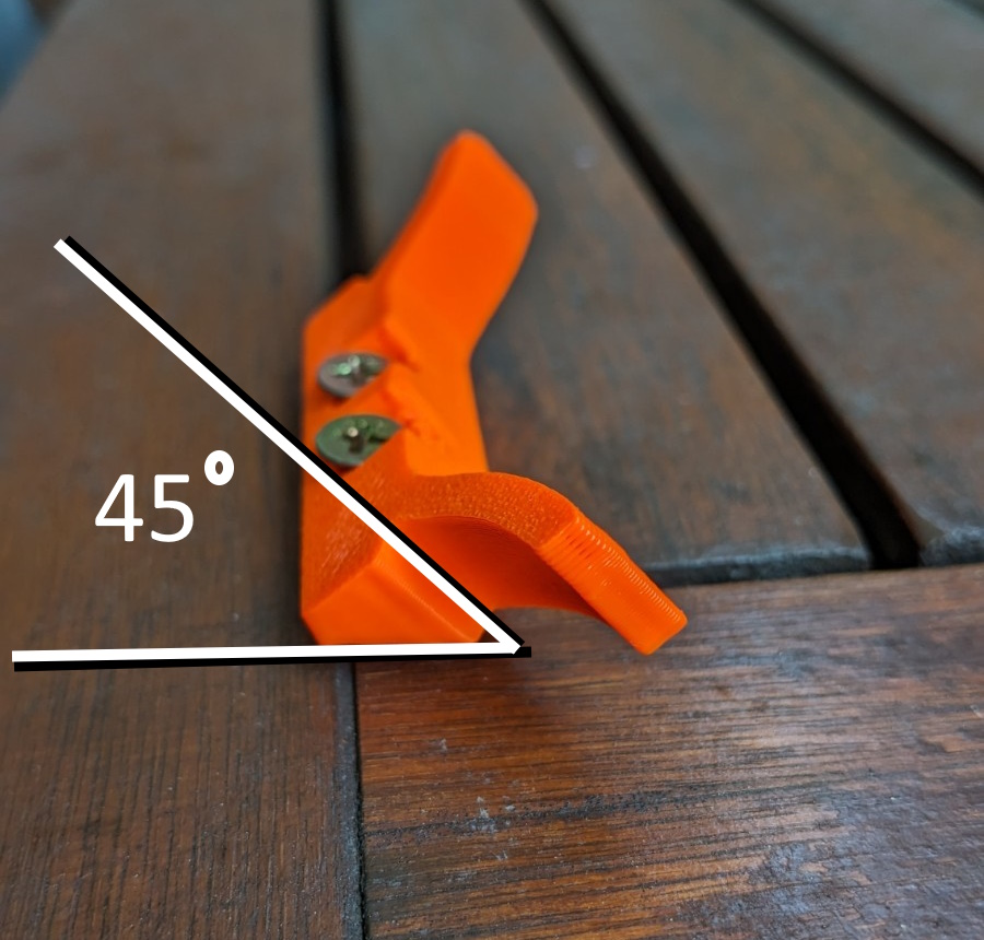 Blind cord cleat at 45 degrees by 3DPS | Download free STL model ...