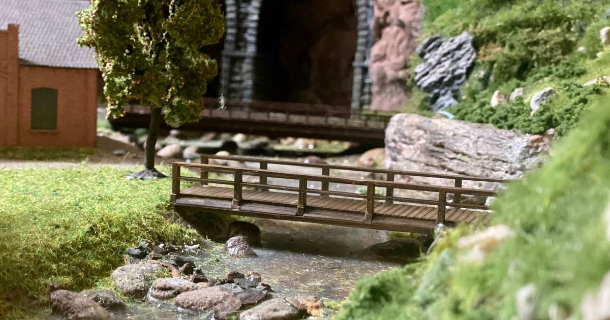 Wooden Bridge for Model Railway in H0 1:87 by PepiBlu | Download free ...