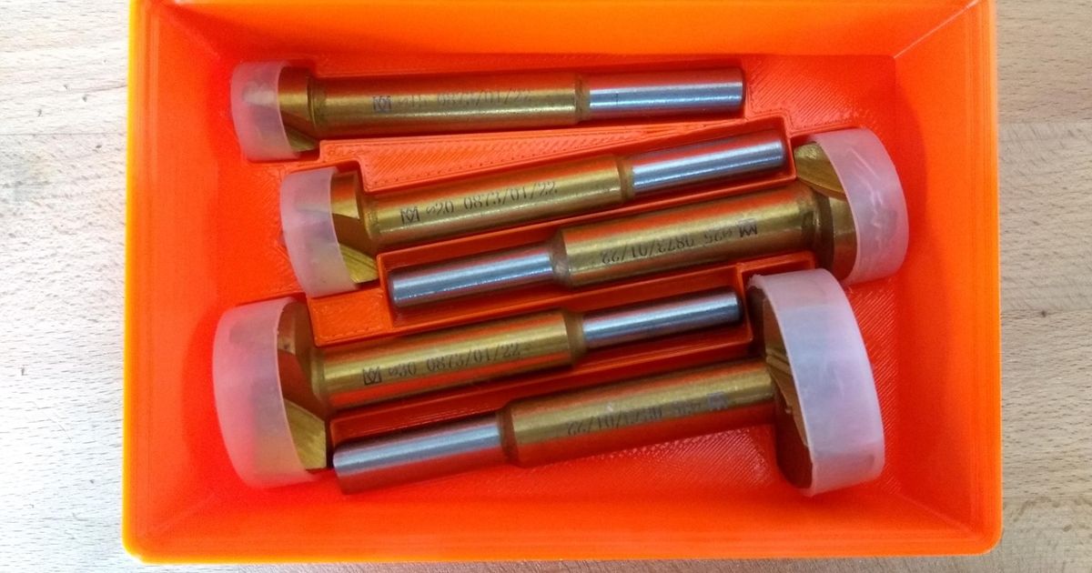 Gridfinity Forstner bit holder (2x3x7.5) by hmoldenhauer | Download ...