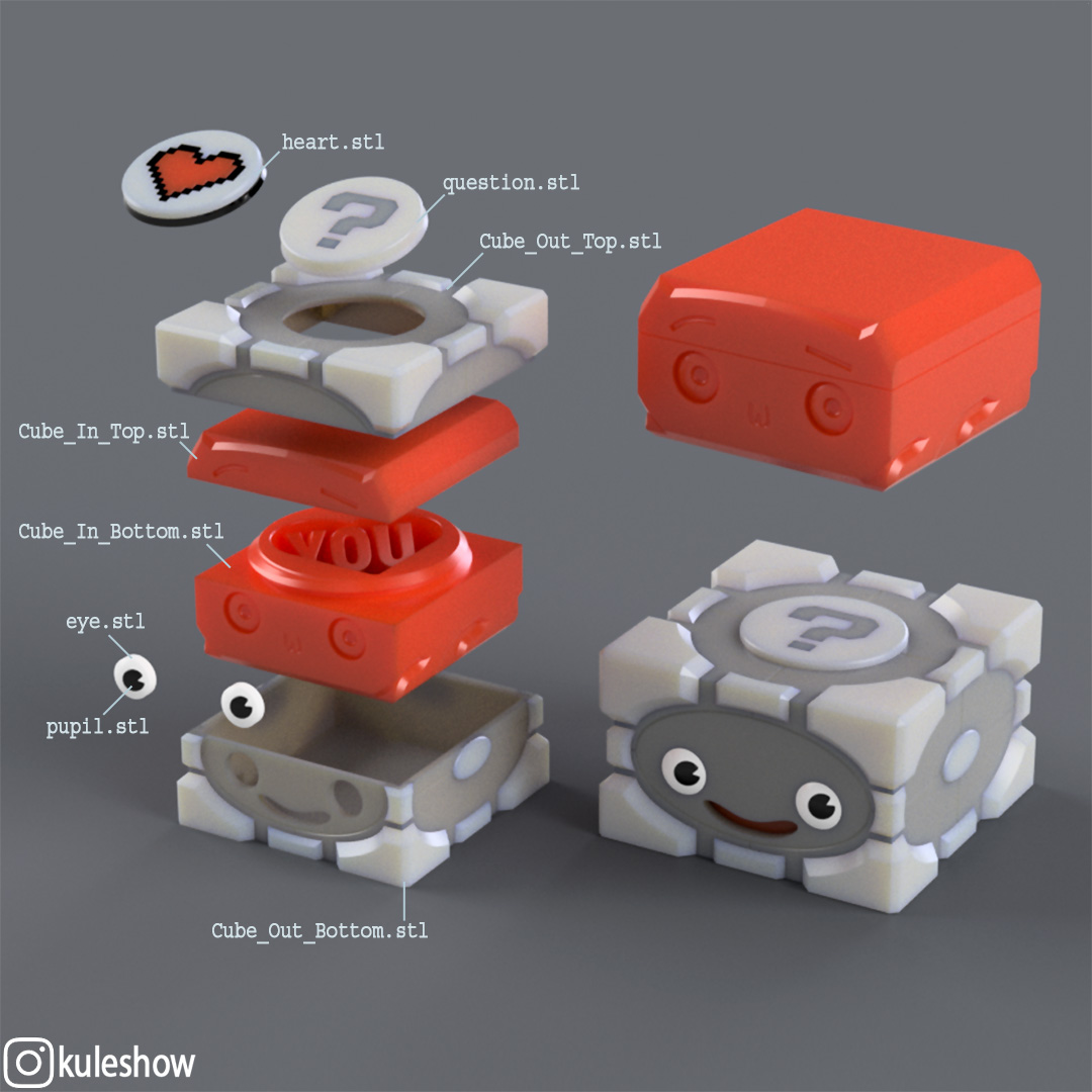 Companion Half-Cube by bigovereasy | Download free STL model ...