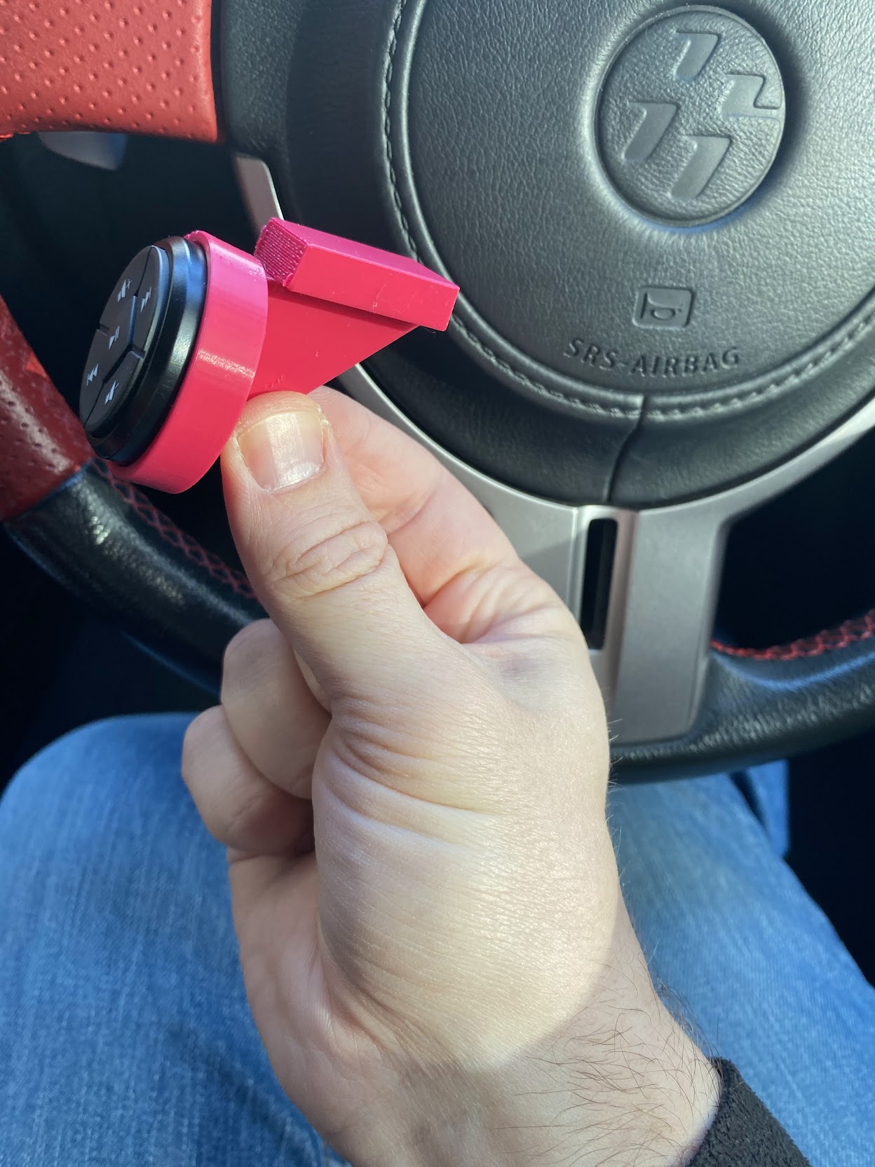 Steering Wheel Remote Controller Mount by kenneyd | Download free STL ...
