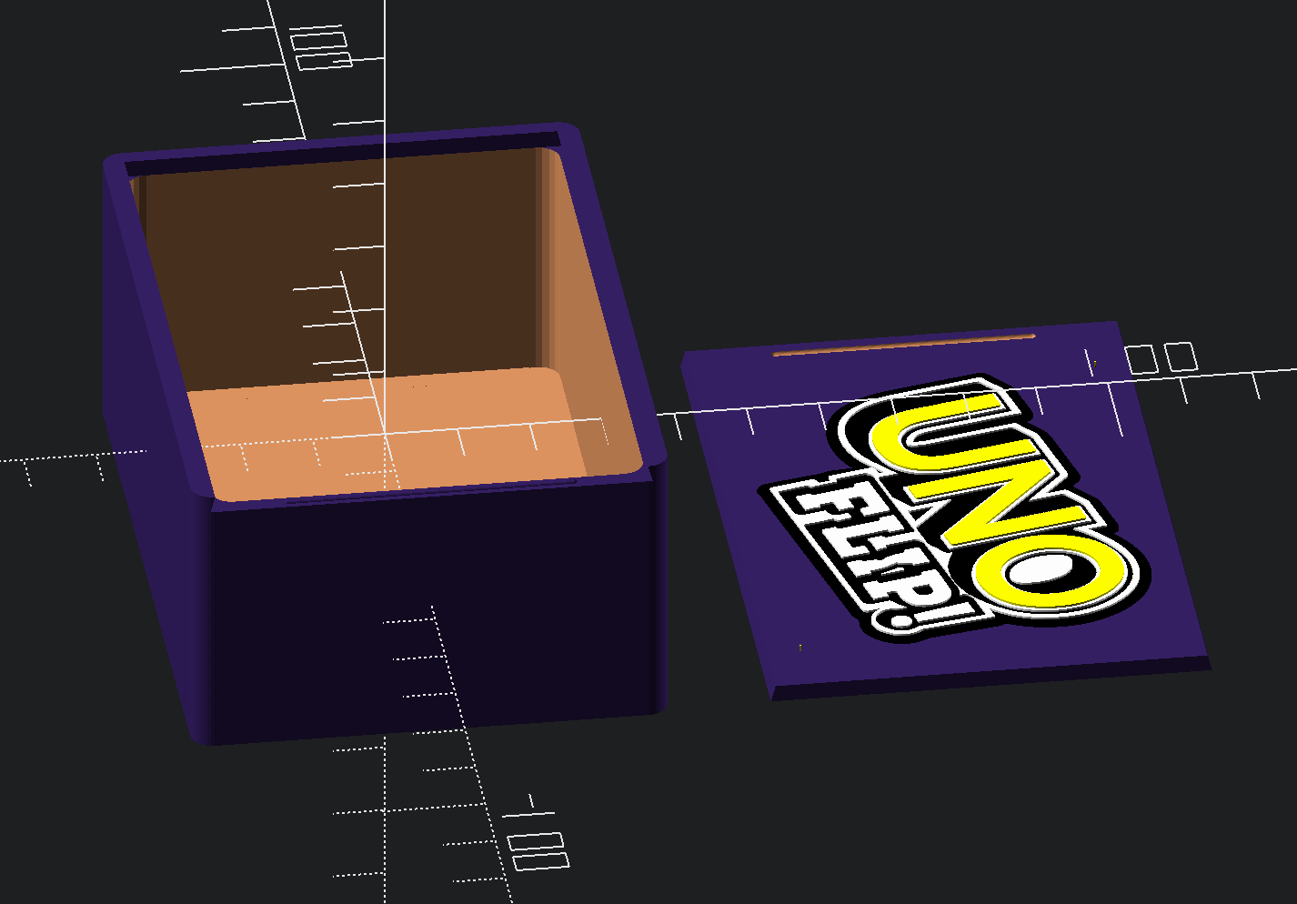 customizable box with sliding lid by beinaendi | Download free STL ...