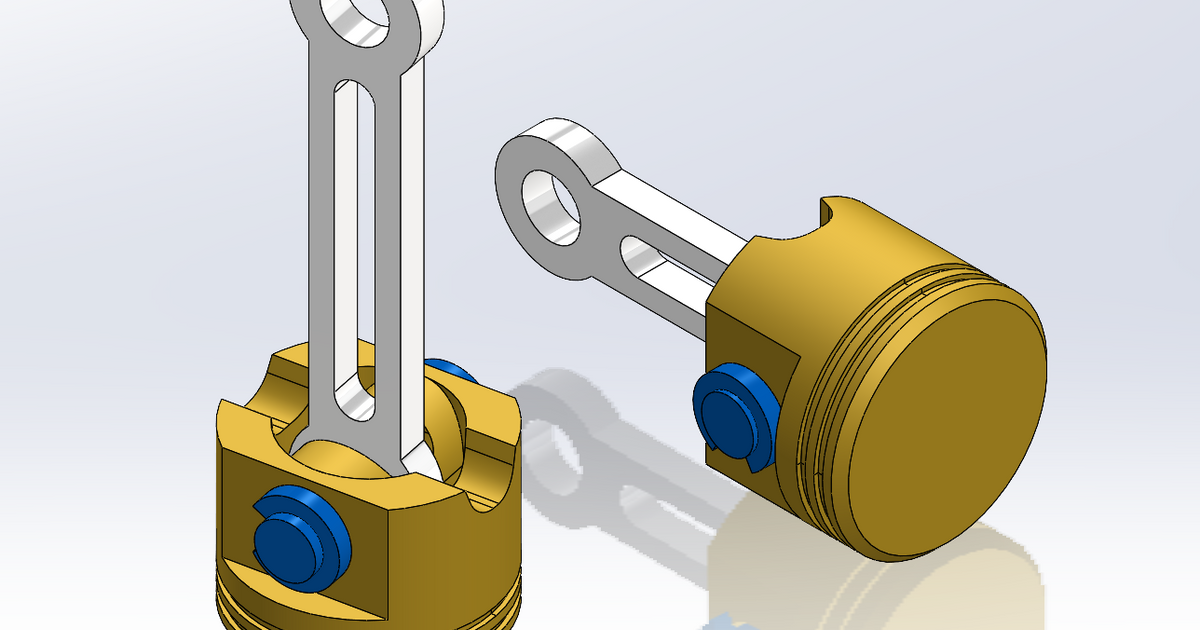 SMALL PISTON TOY - KEYCHAIN by Printing Mechanisms By Dani | Download ...
